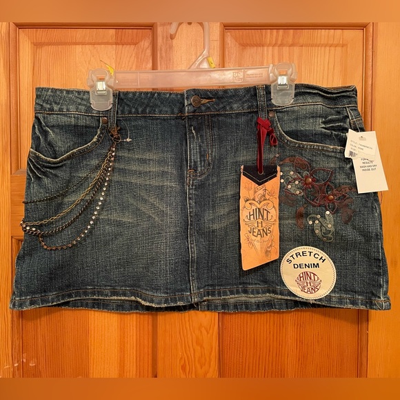 Hint Jeans | Skirts | Nwt Hint Jeans Mini Skirt | Poshmark